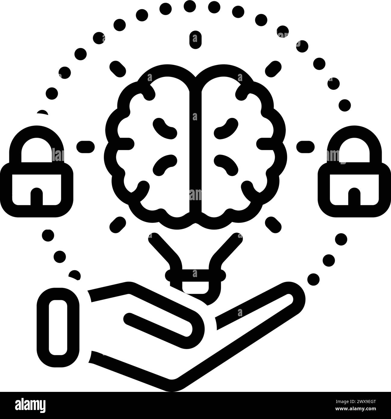 Icon for intellectual property, intellectual Stock Vector Image & Art ...