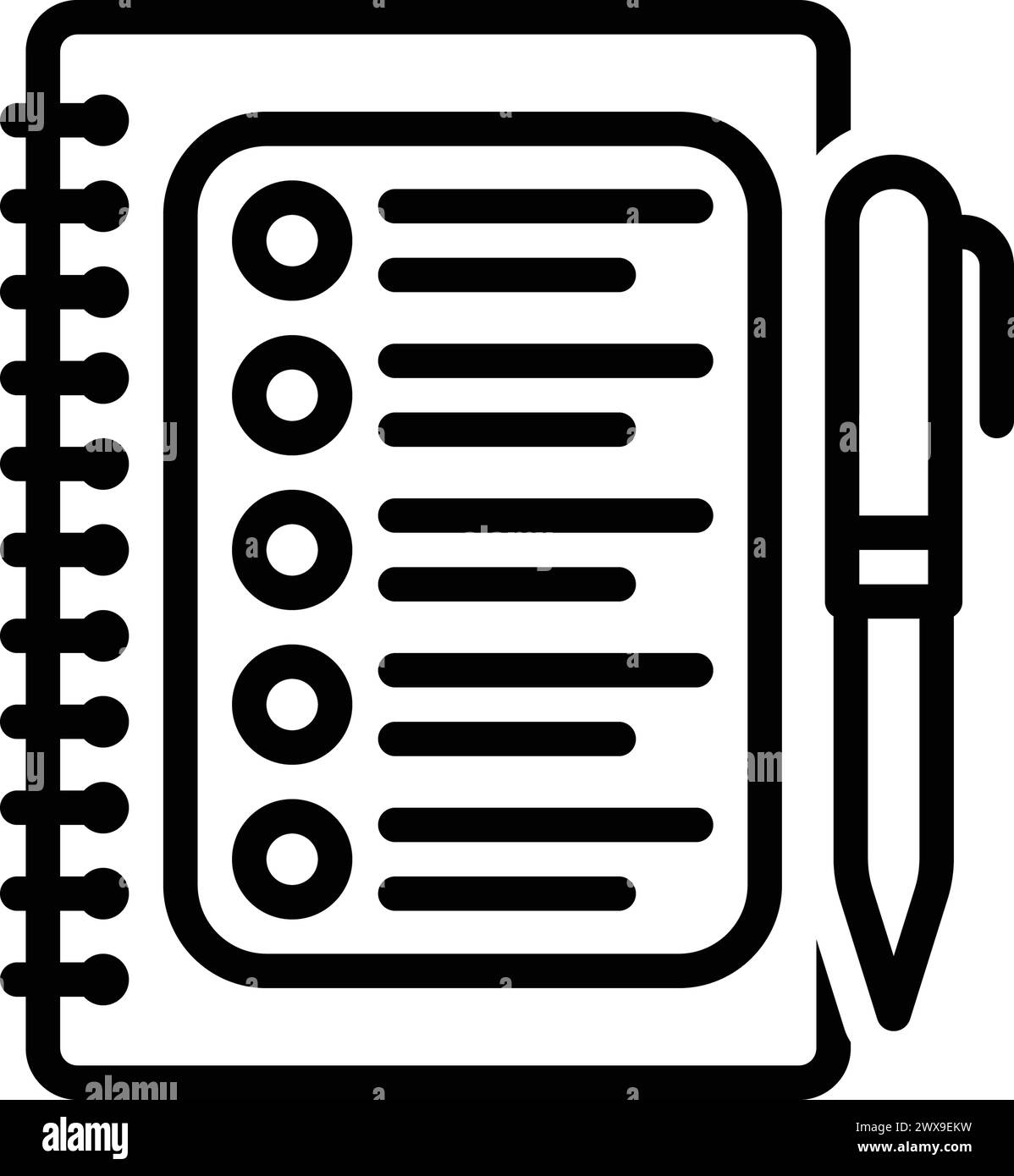 Icon for to do list, diary Stock Vector Image & Art - Alamy