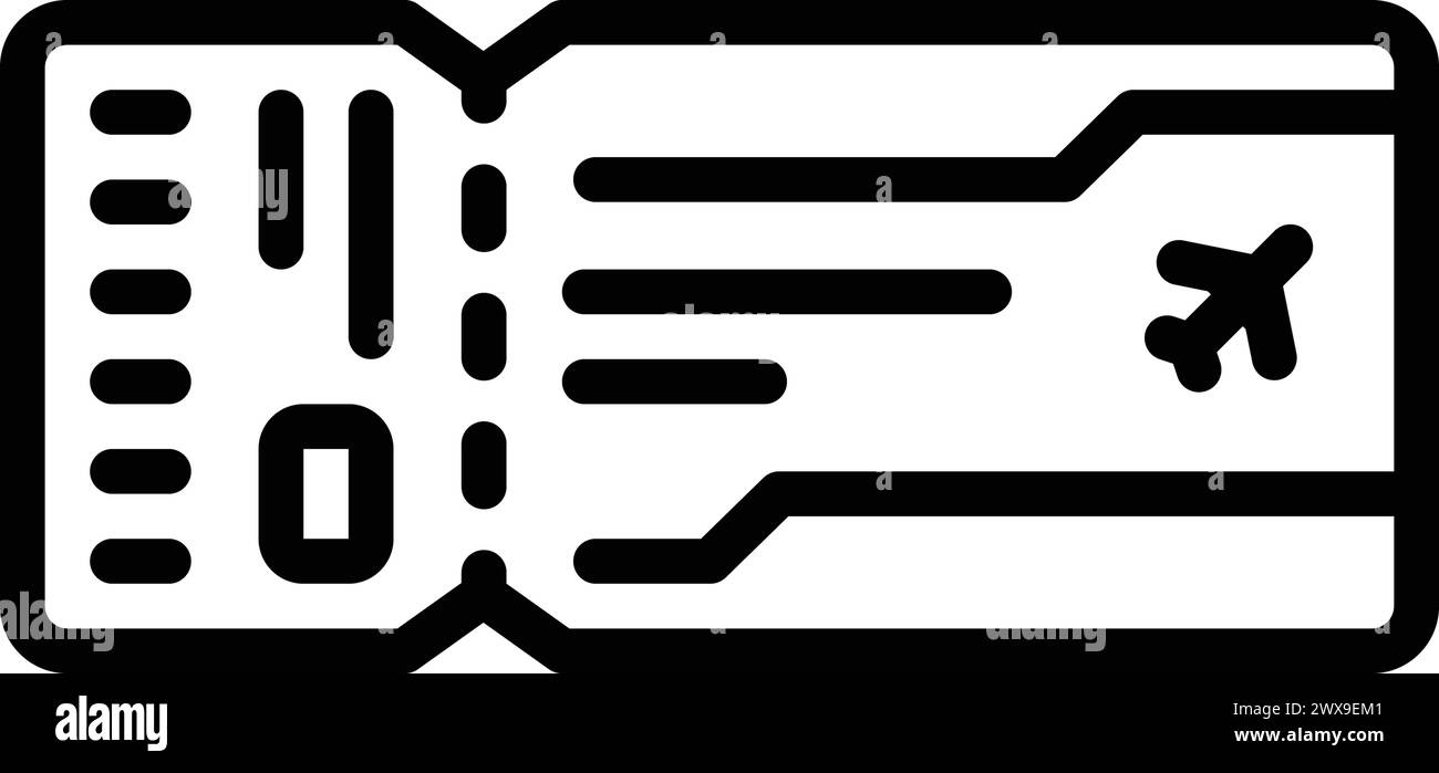 Icon for boarding pass, boarding Stock Vector Image & Art - Alamy