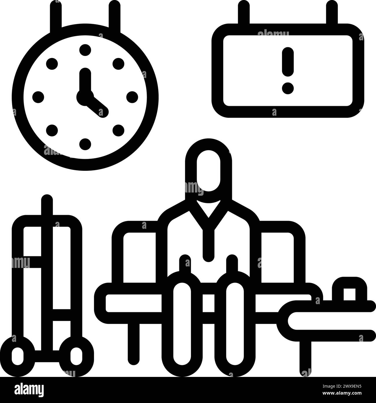 Icon for delay, waiting Stock Vector Image & Art - Alamy