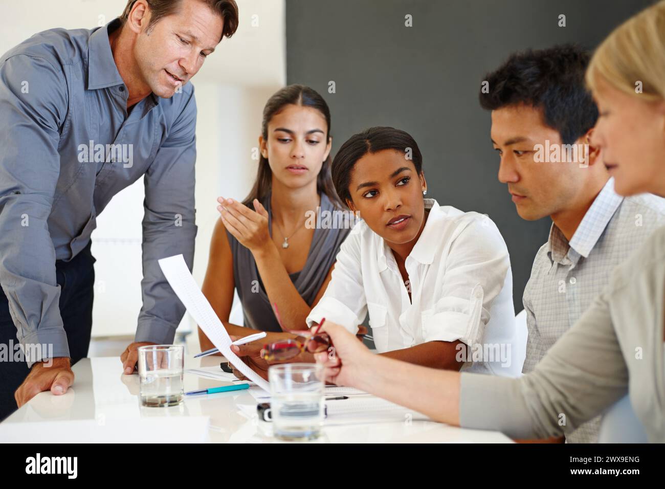 Coworkers, teamwork and collaboration for office, brainstorming and ...