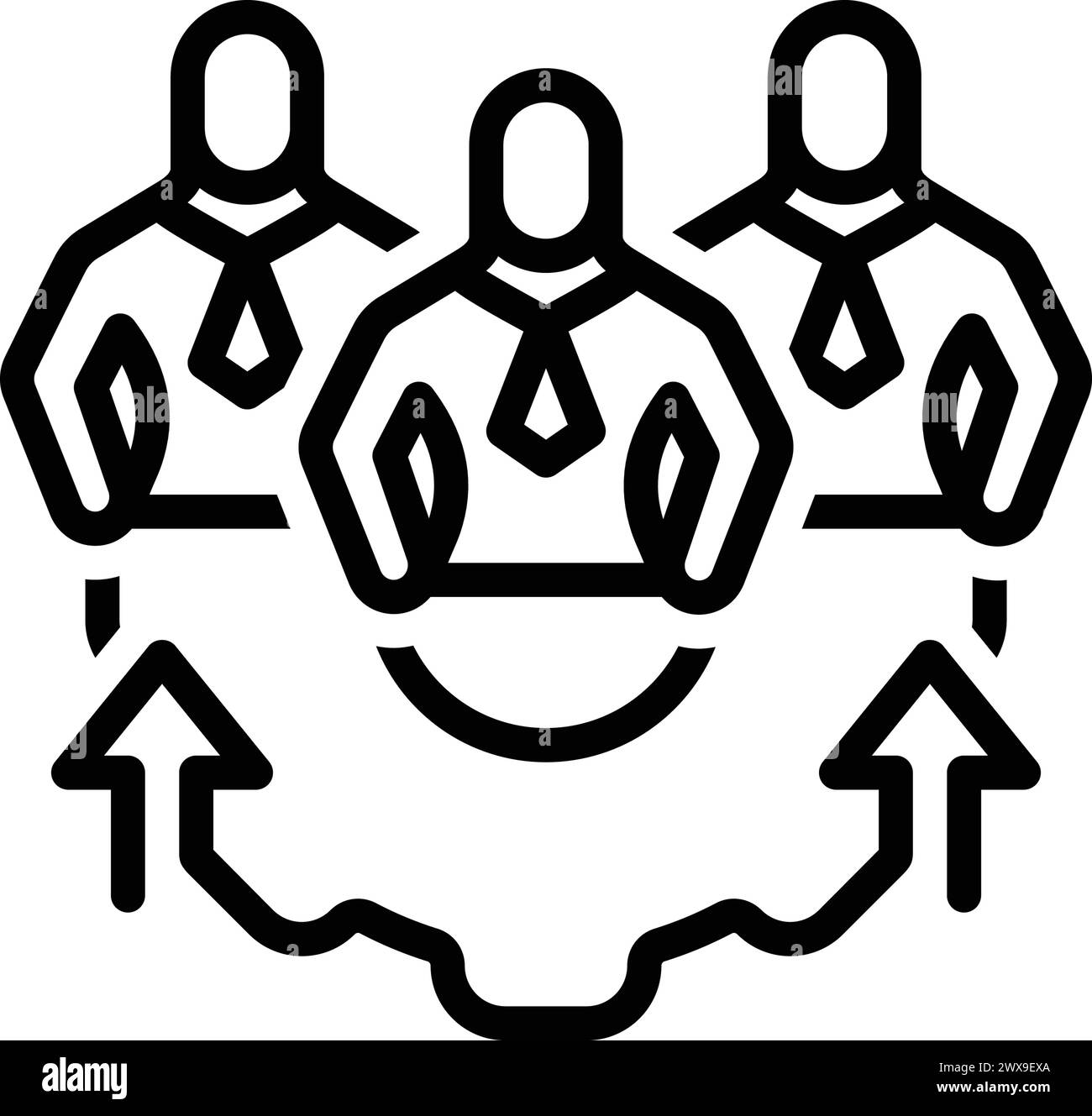 Icon for team building, team bonding Stock Vector Image & Art - Alamy