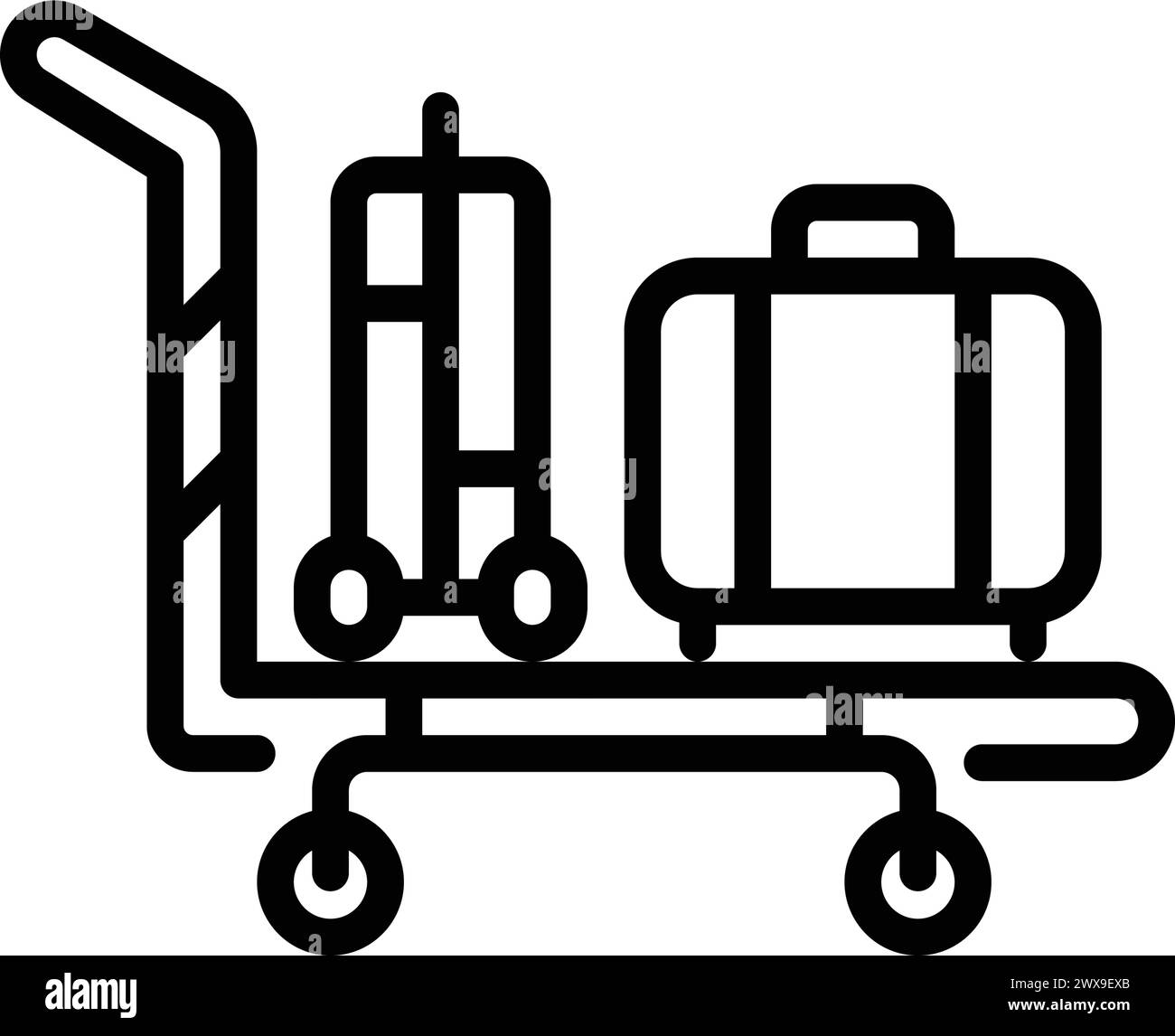 Icon for trolly, luggage Stock Vector Image & Art - Alamy