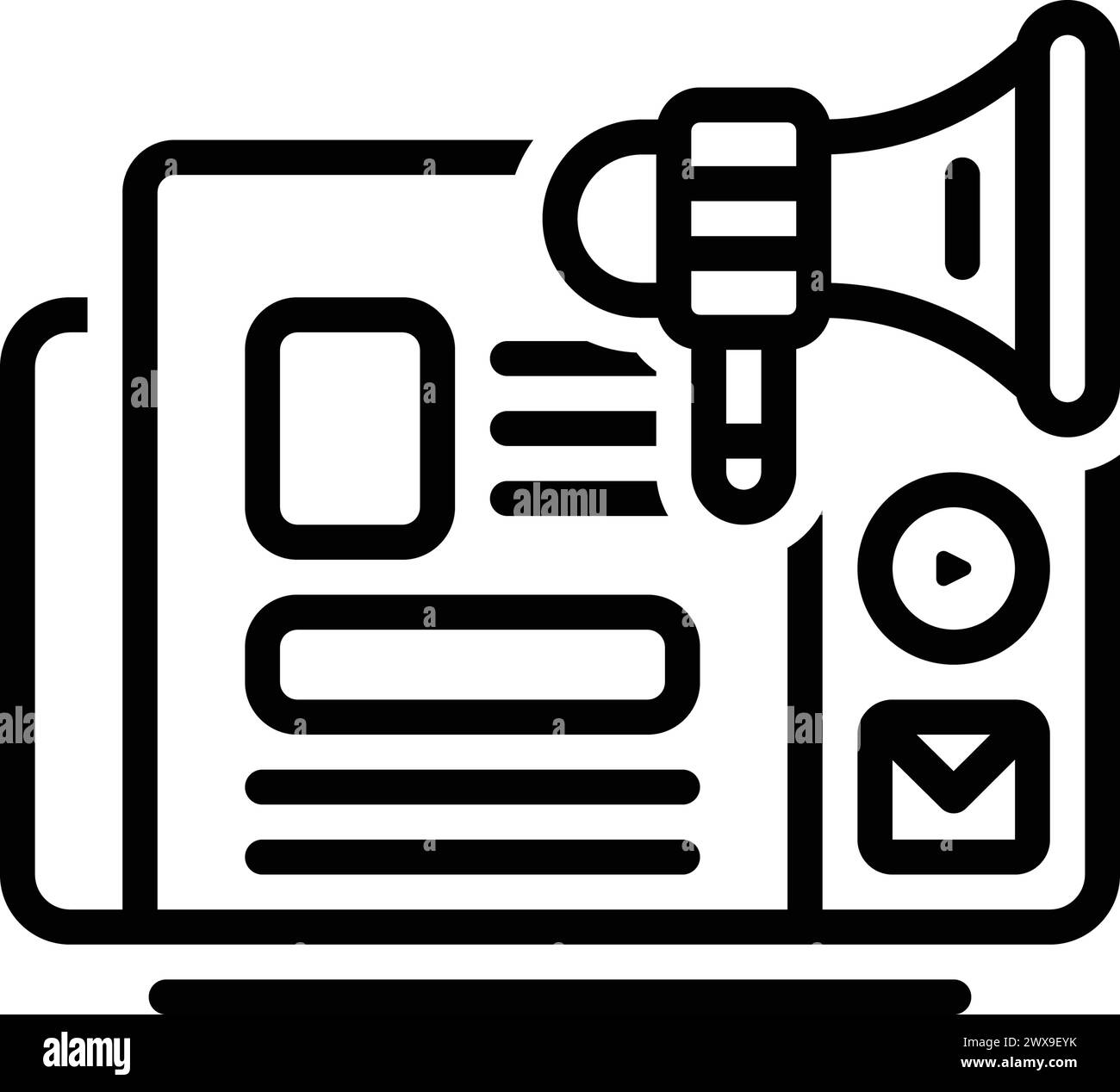 Icon for marketing, advertisement Stock Vector Image & Art - Alamy