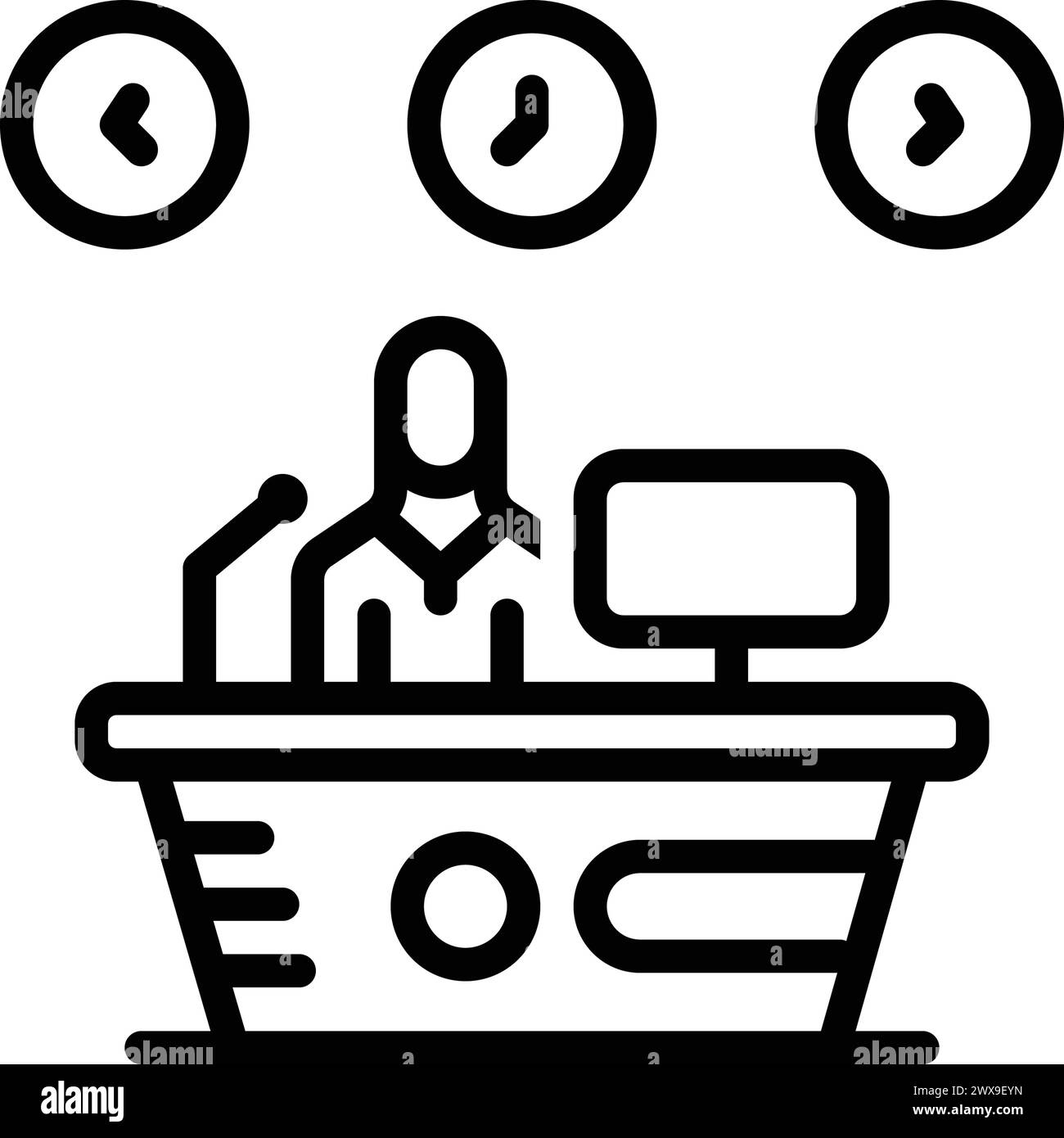 Icon for information desk, information Stock Vector Image & Art - Alamy