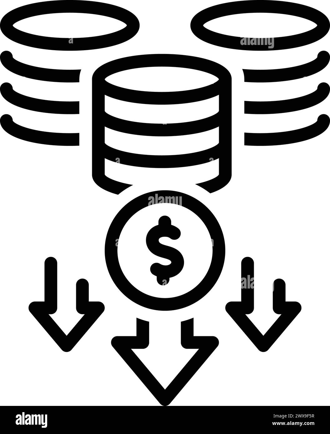 Silhouette expenses Stock Vector Images - Alamy