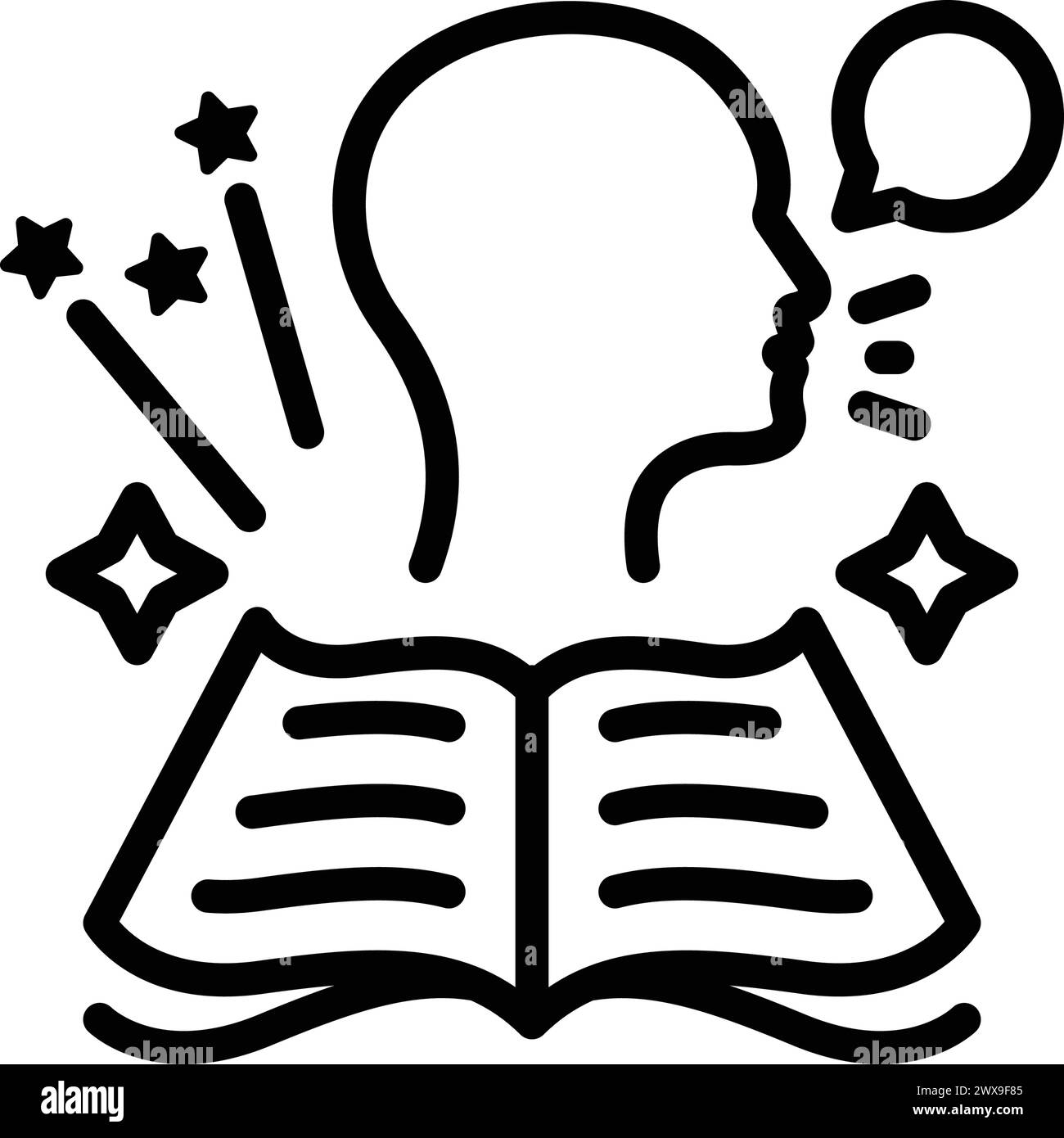 Icon for storytelling, narration Stock Vector Image & Art - Alamy