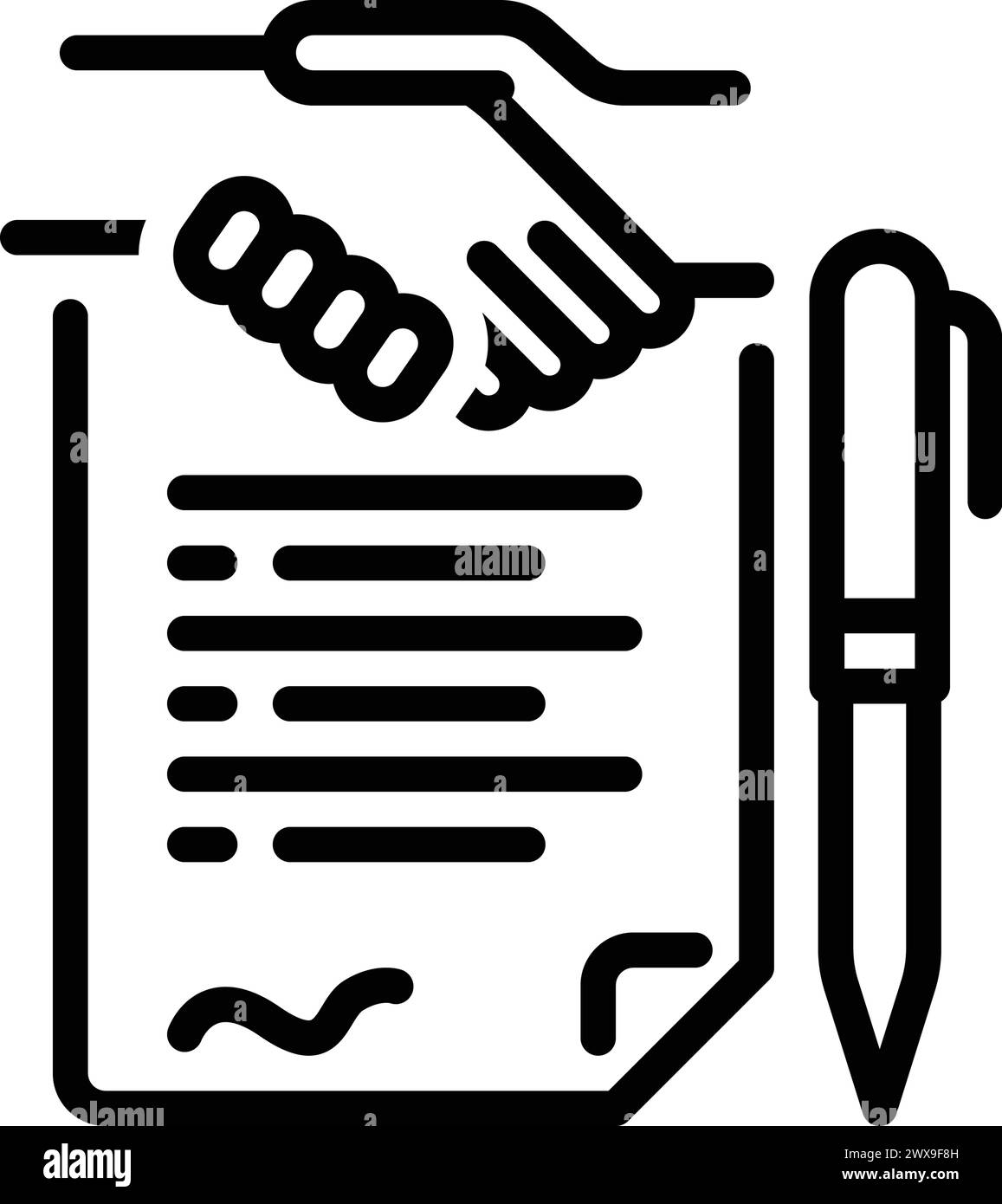 Icon for agreement, settlement Stock Vector Image & Art - Alamy