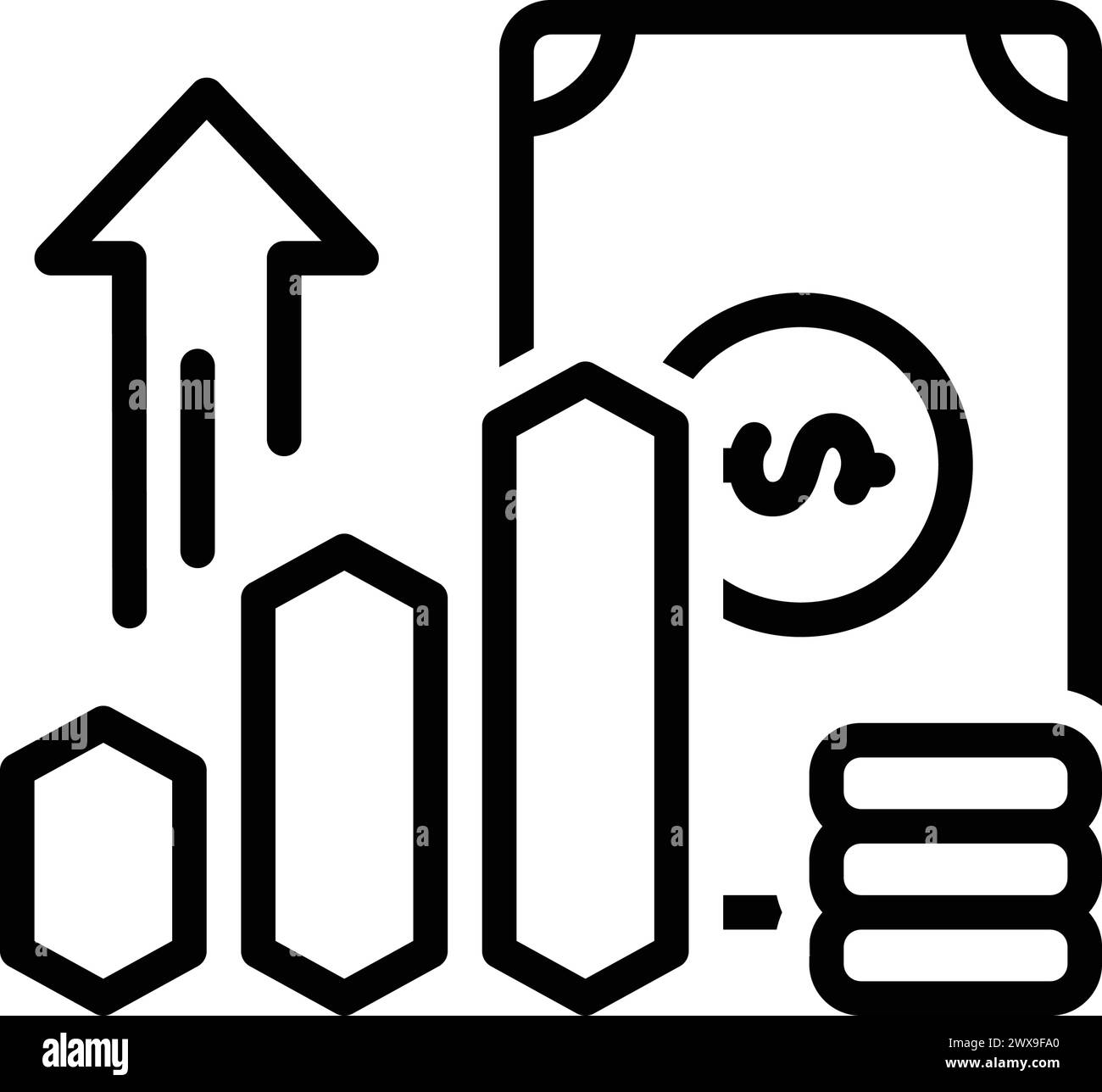 Icon for increase revenue, increase Stock Vector Image & Art - Alamy