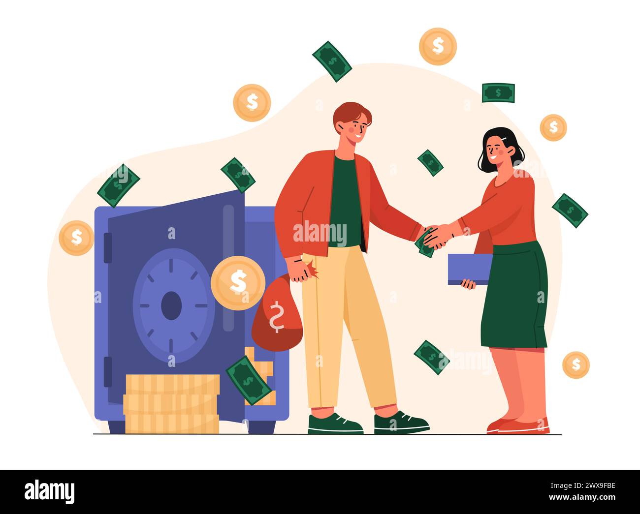 Crime corruption cartoon illustration hi-res stock photography and ...