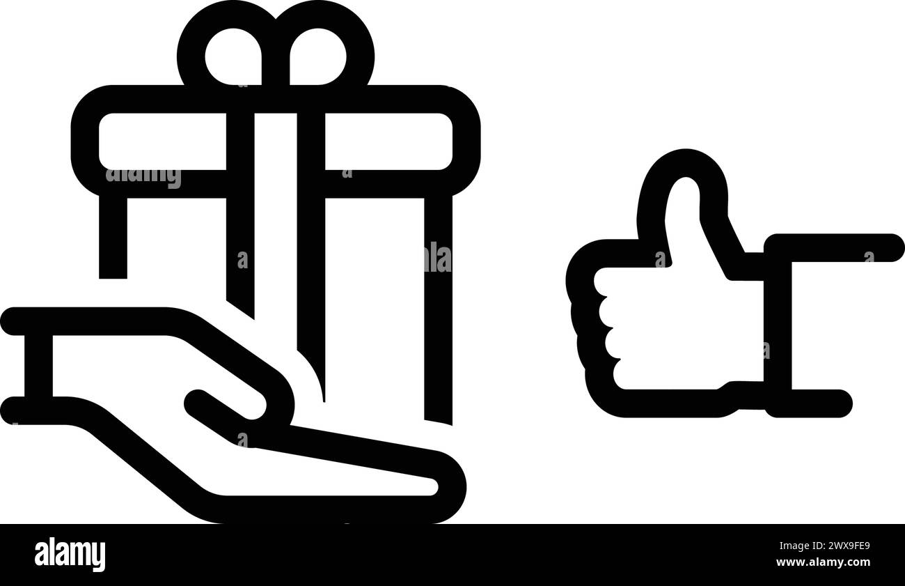 Accept gift Stock Vector Images - Alamy