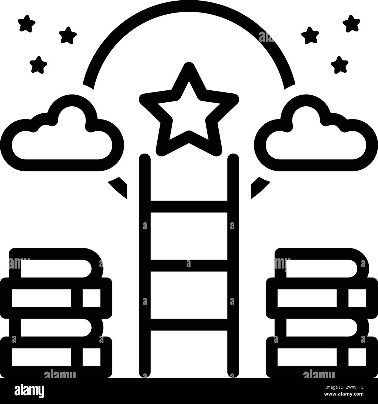 Book stairs Cut Out Stock Images & Pictures - Alamy