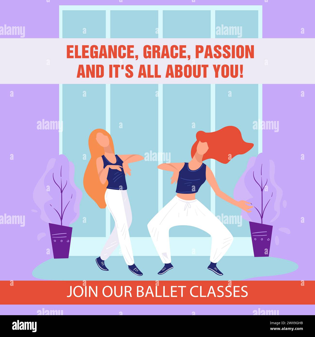 A dance class training Stock Vector Images - Alamy
