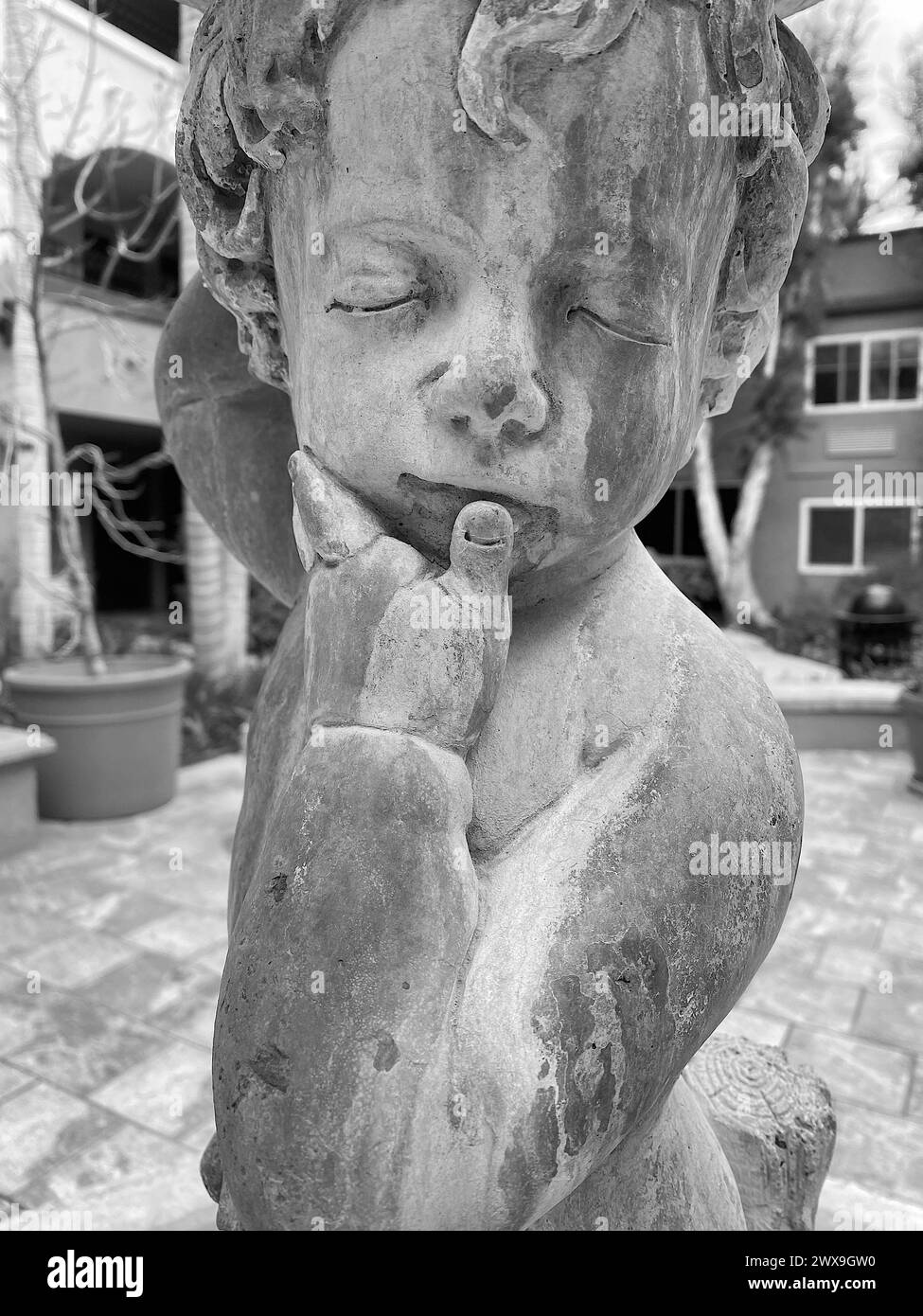 Angel baby art Black and White Stock Photos & Images - Alamy