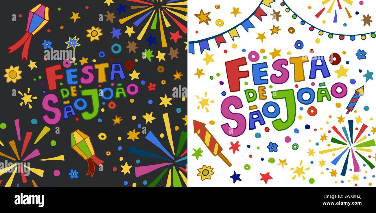 Colorful são joão festival Stock Vector Images - Alamy