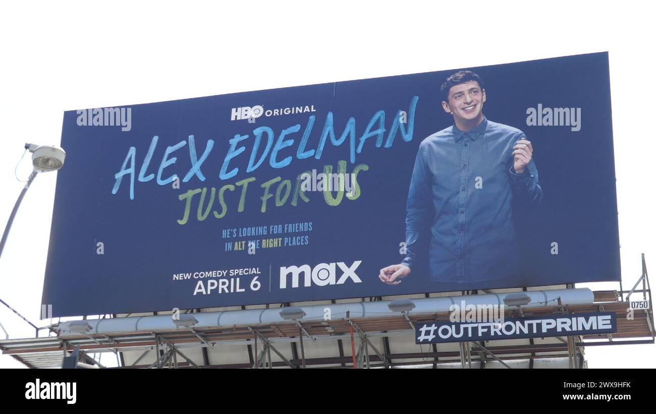 Los Angeles, California, USA 28th March 2024 Comedian Alex Edelman Just ...