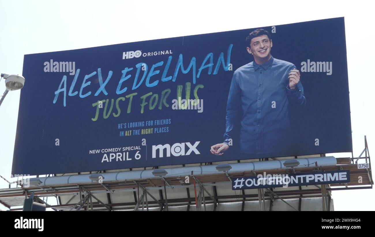 Los Angeles, California, USA 28th March 2024 Comedian Alex Edelman Just ...