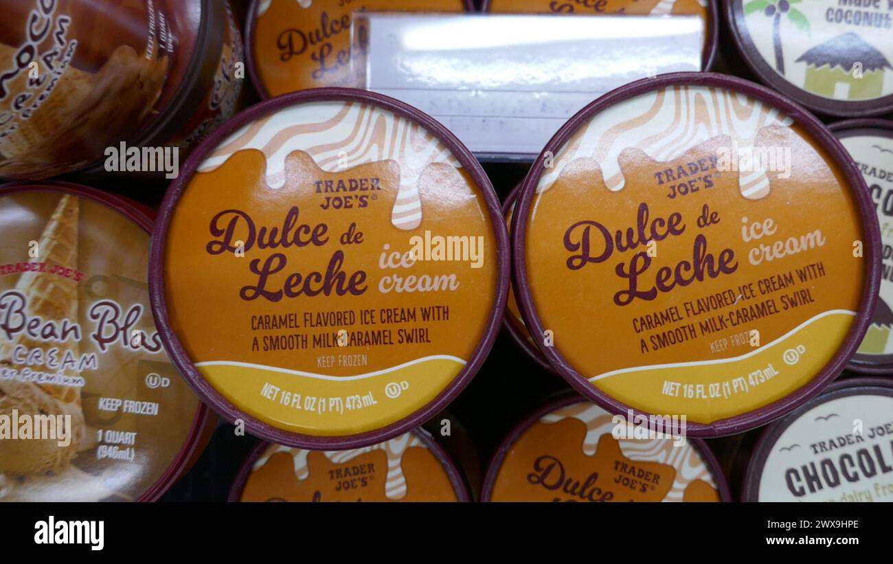 Los Angeles, California, USA 28th March 2024 Dulce de Leche Ice Cream ...