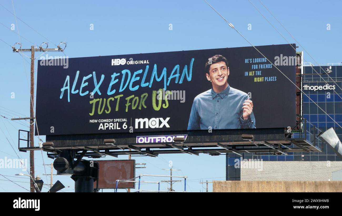 Los Angeles, California, USA 28th March 2024 Comedian Alex Edelman Just ...