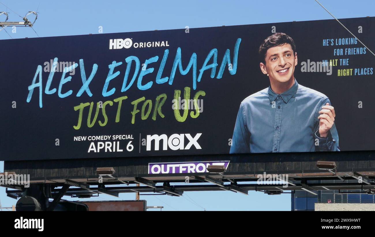 Los Angeles, California, USA 28th March 2024 Comedian Alex Edelman Just ...