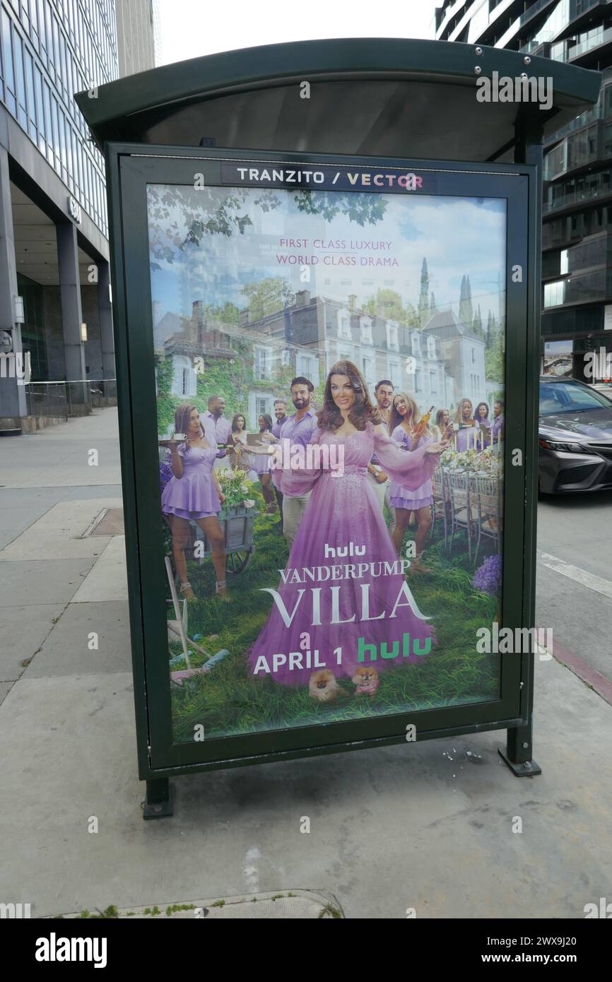 Los Angeles, California, USA 28th March 2024 Vanderpump Villa Bus Stop ...
