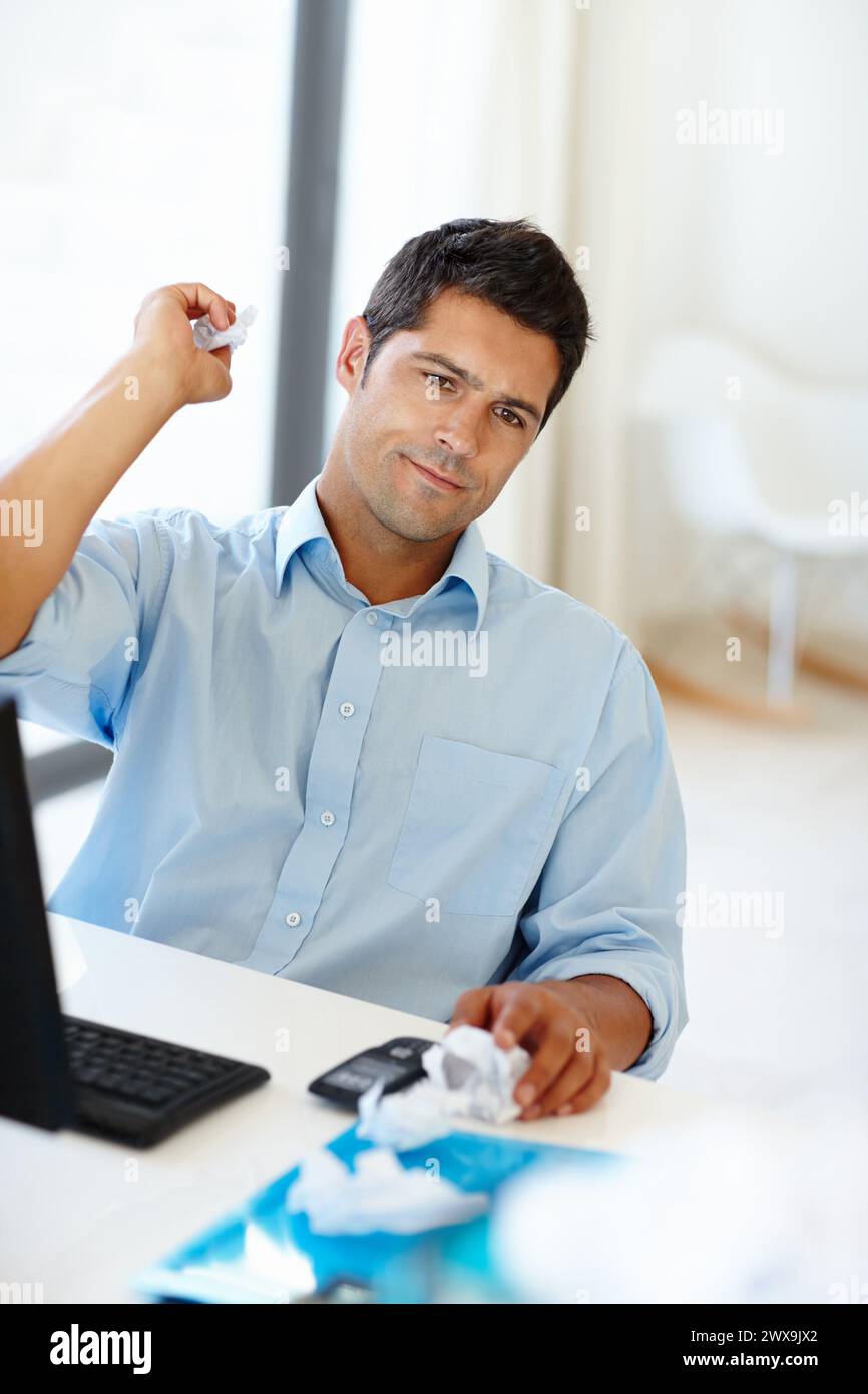 Frustrated male admin in hi-res stock photography and images - Alamy