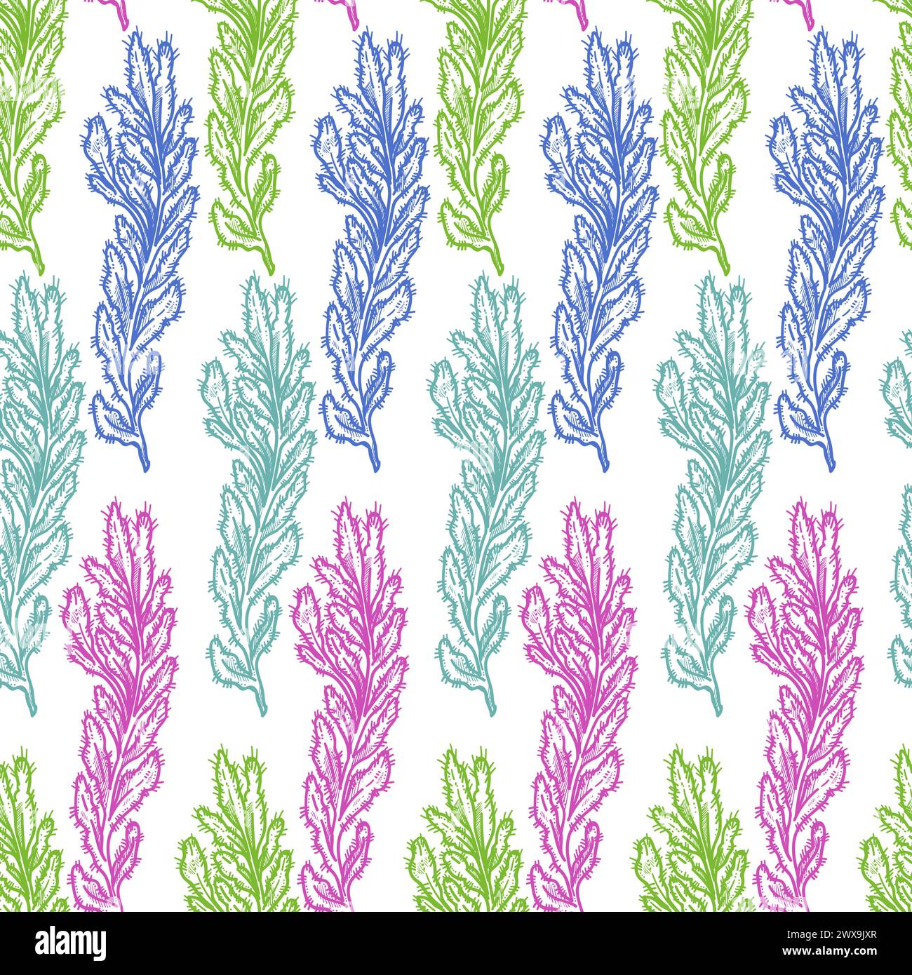 Luminous Aquatic Vegetation Background vector Stock Vector Image & Art ...