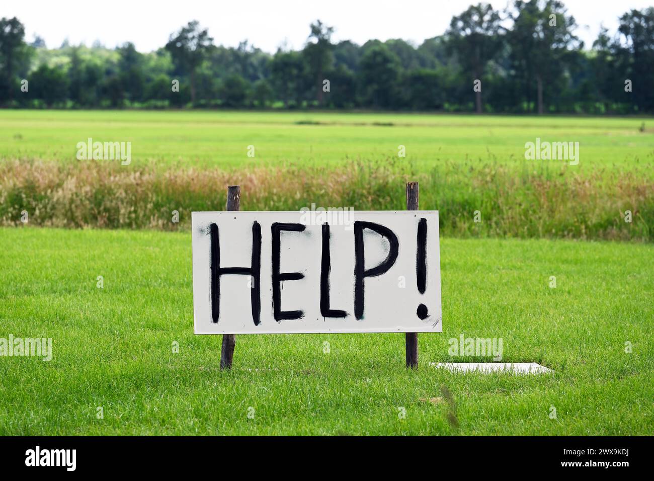 Sign with text HELP Stock Photo - Alamy