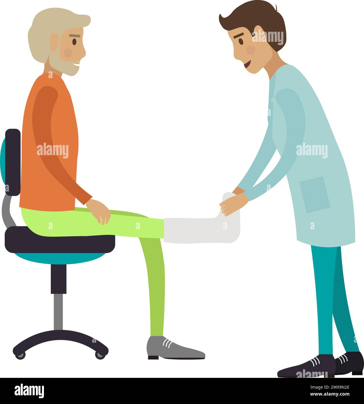 Doctor traumatologist Stock Vector Images - Alamy