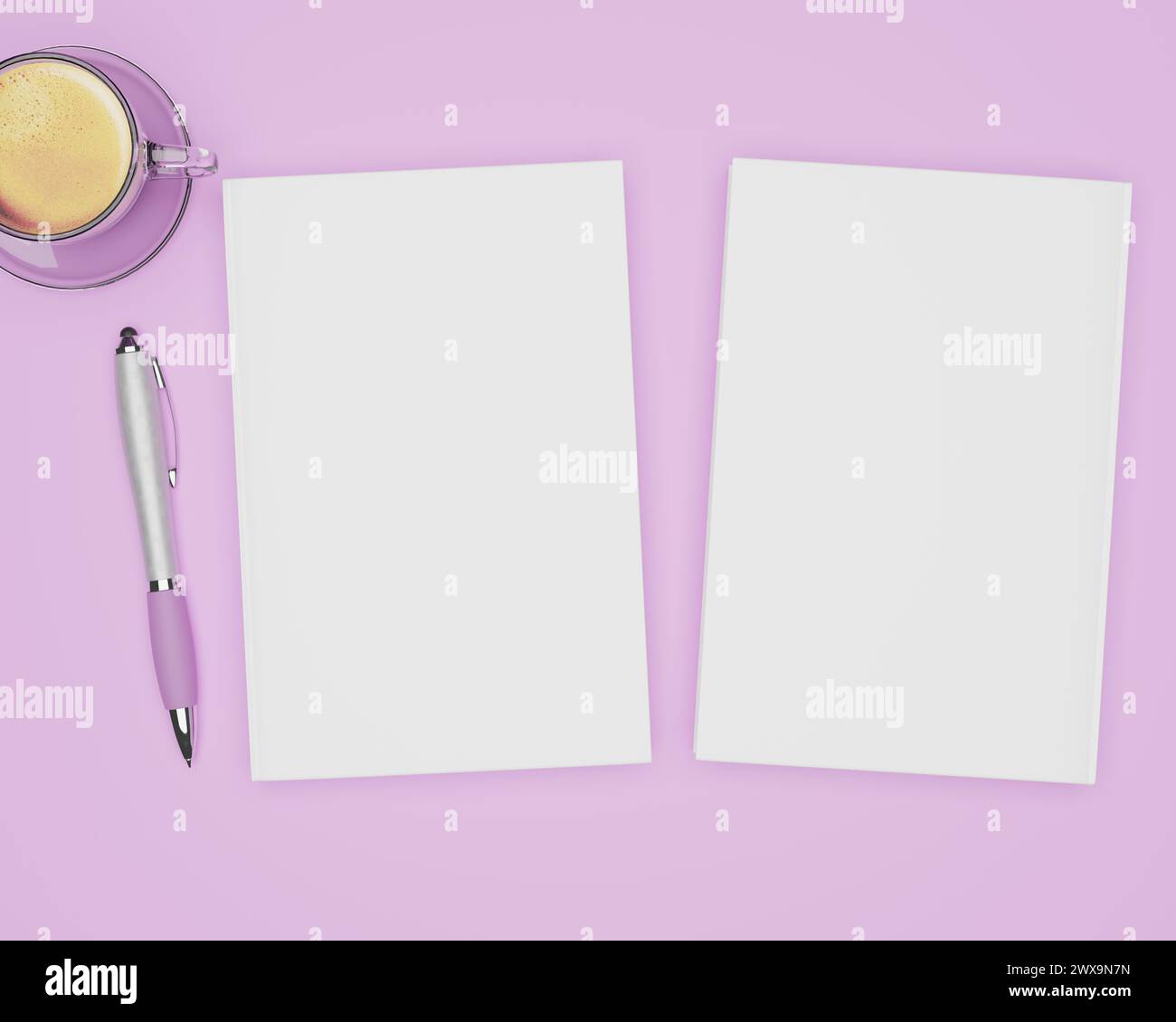 This image represents the cover of two mockup books, one the front ...