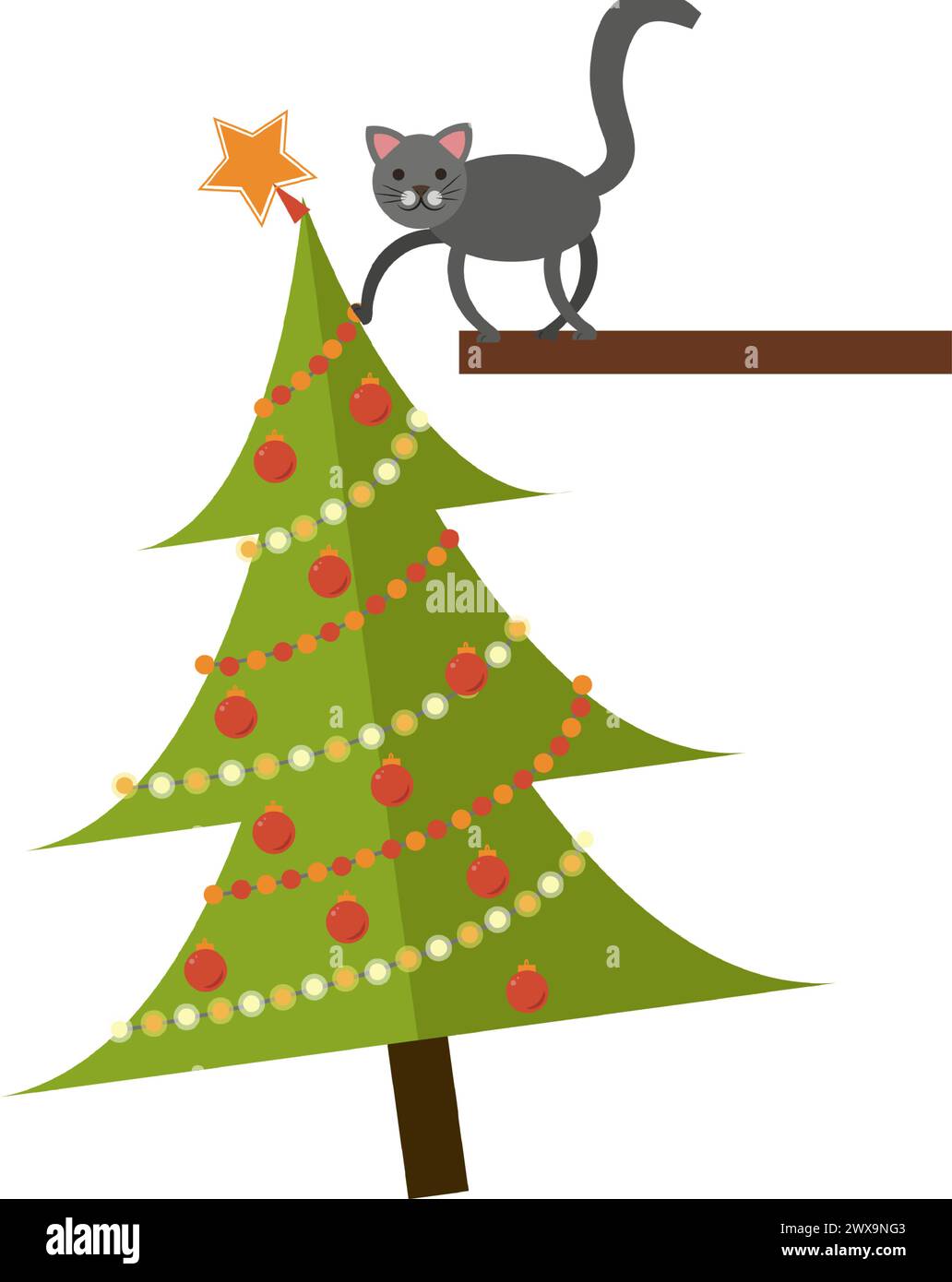 Pushing tree Stock Vector Images - Alamy