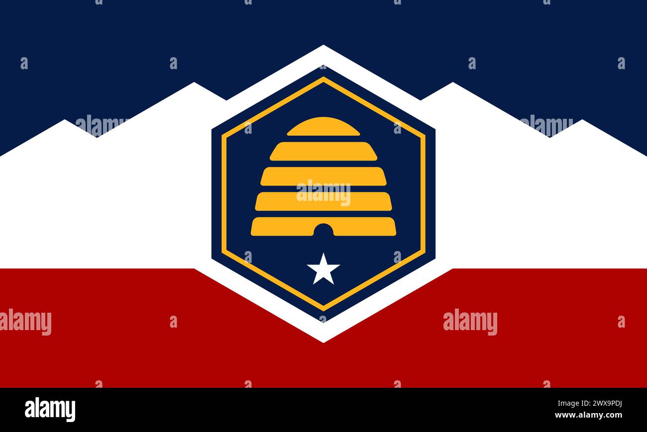 State flag of Utah Stock Photo - Alamy