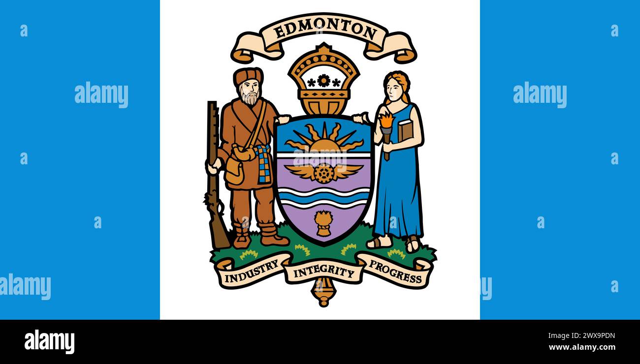 Edmonton flag hi-res stock photography and images - Alamy
