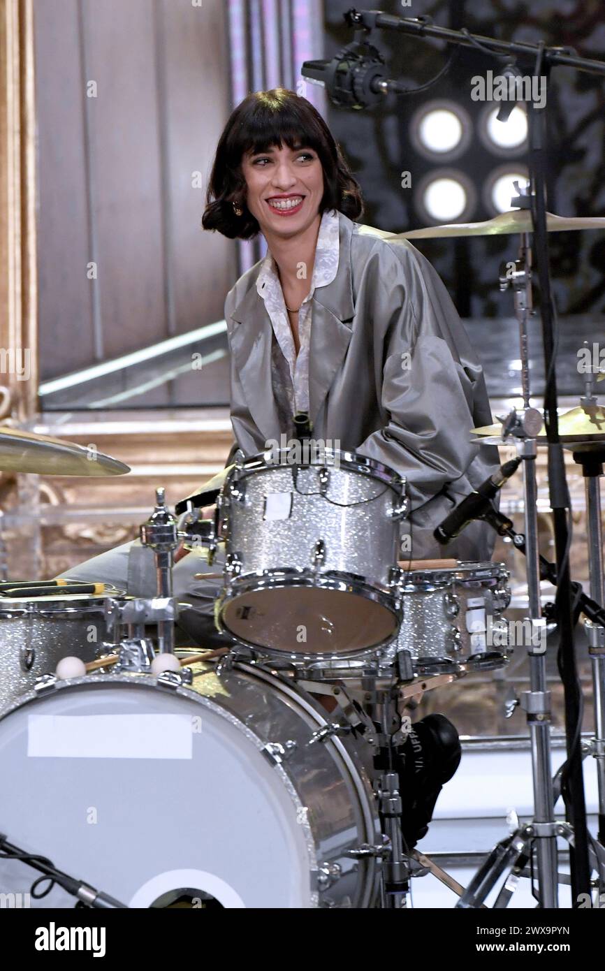 Milan, Italy. 28th Mar, 2024. Milan, TV broadcast "Splendida cornice ...