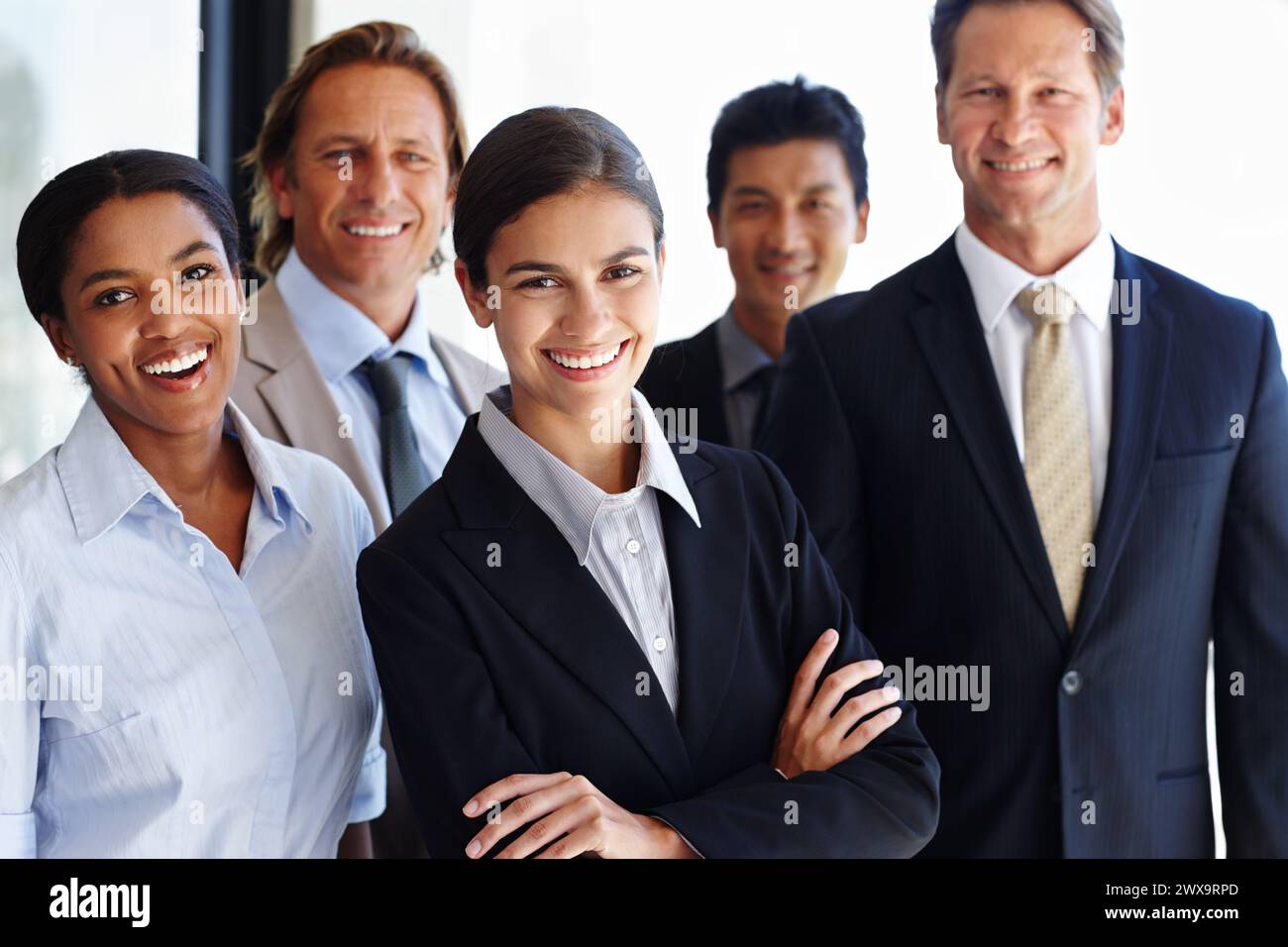 Business people, portrait and teamwork in corporate office, diversity ...