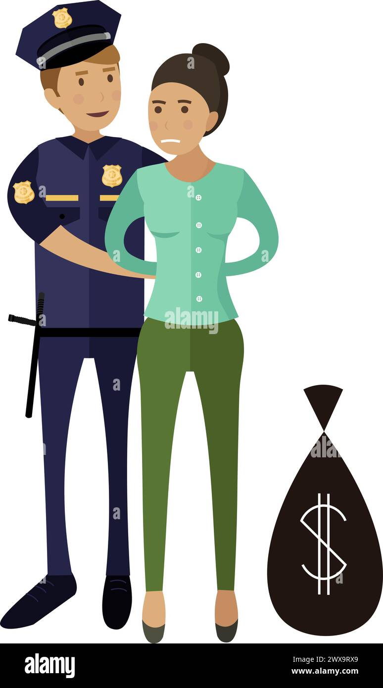 Policeman arresting woman hi-res stock photography and images - Alamy