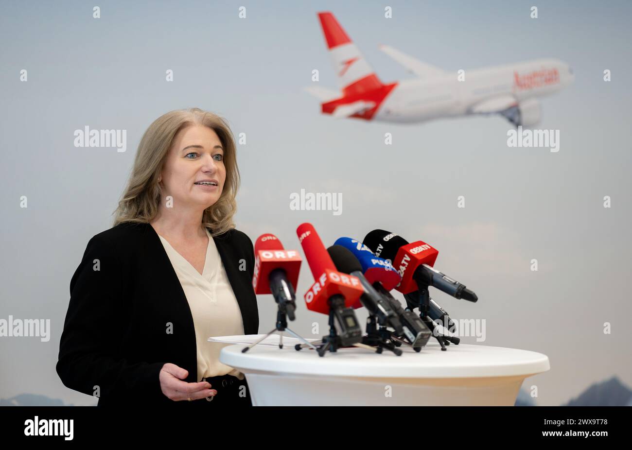 CEO Annette Mann on Thursday, March 28, 2024, during a statement by ...