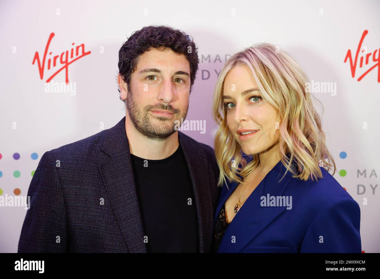 File photo dated 4/4/2023 of Jason Biggs with Jenny Mollen. US actor ...