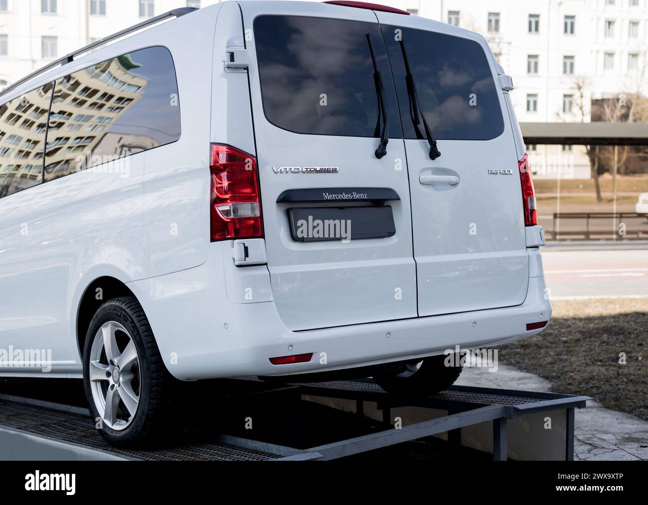 Minsk, Belarus, March 29, 2024 - Mercedes-Benz Vito Tourer executive ...