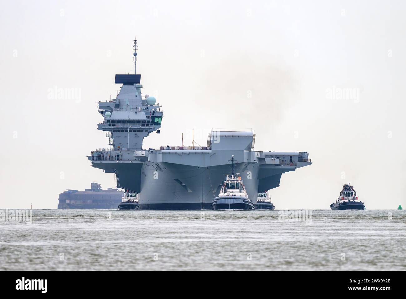 The Royal Navy Queen Elizabeth class aircraft carrier HMS Prince of ...