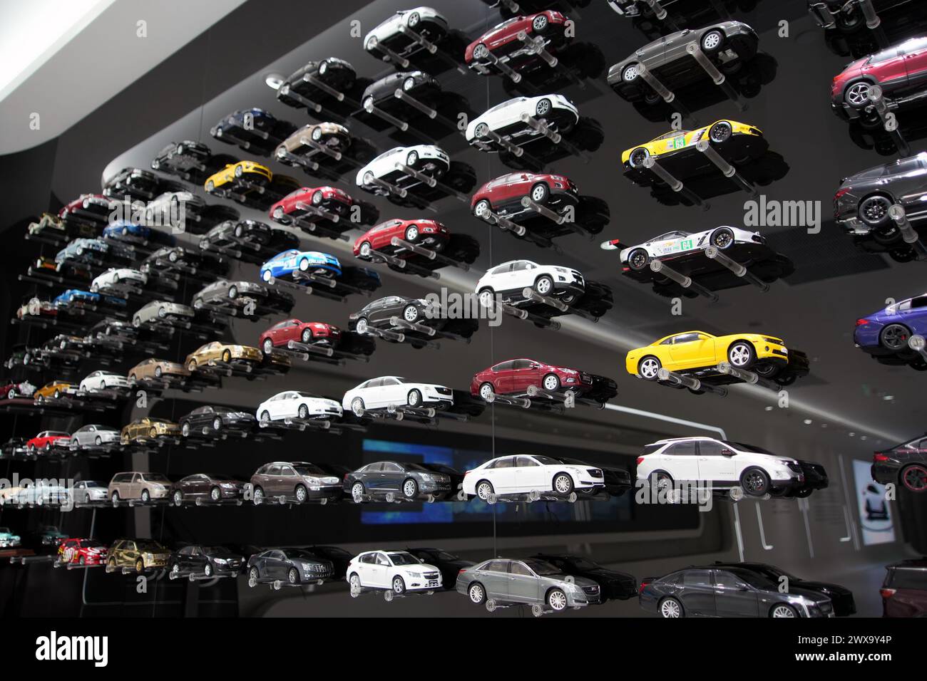 SHANGHAI, CHINA - MARCH 25, 2024 - Models of GM's past vehicles are ...