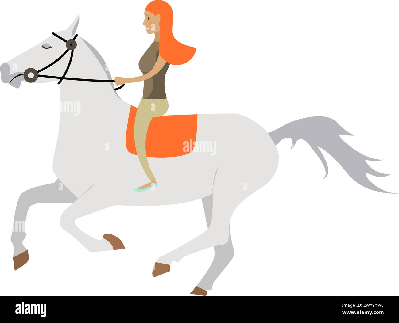 Jockey female rider in Stock Vector Images - Alamy