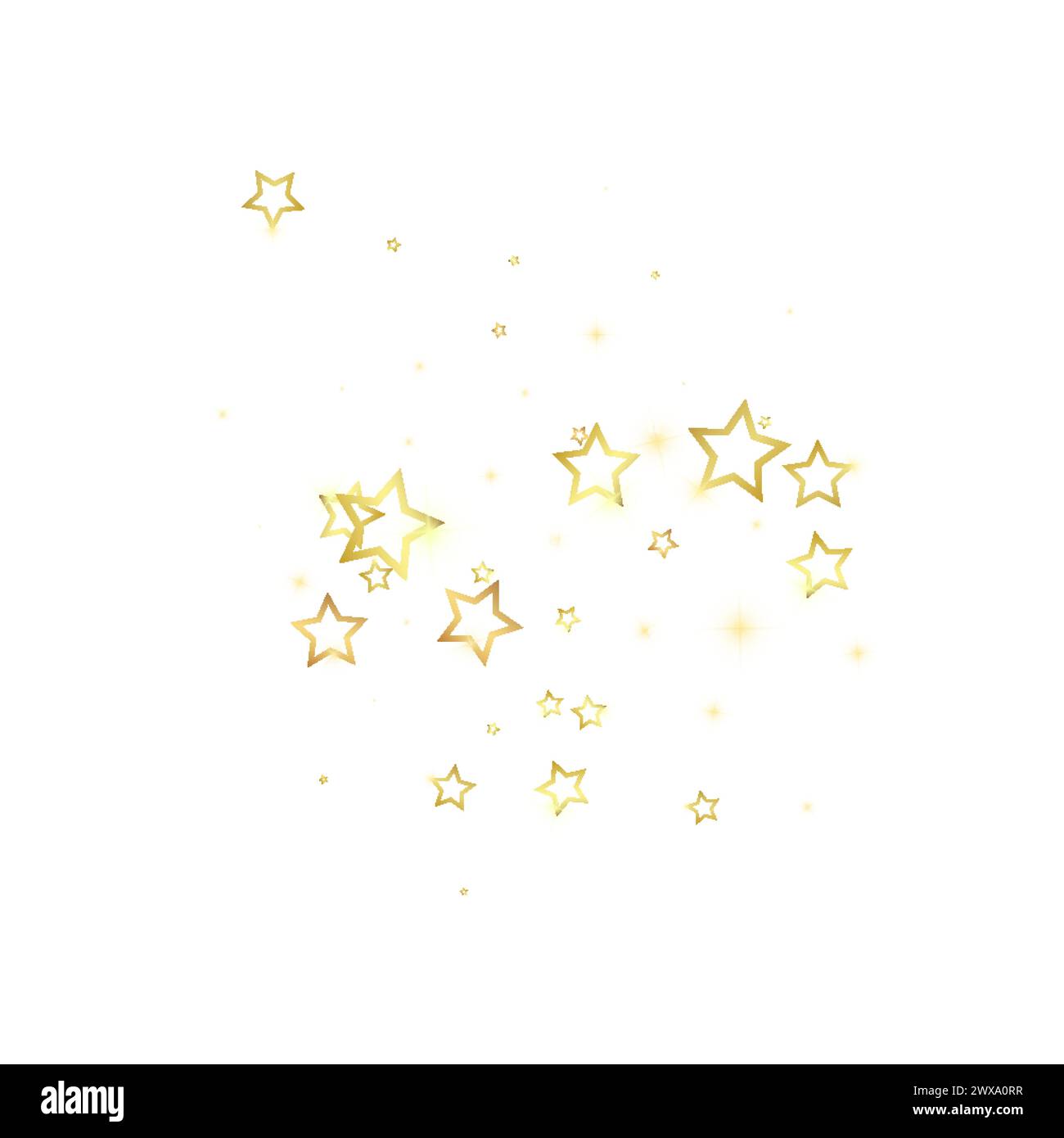 Starry night fairy tale background. Cute sparkling twinkles, christmas ...