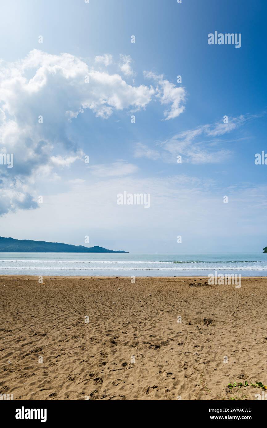 Pacitan beach landscape in Java, Indonesia. A popular beach resort for ...