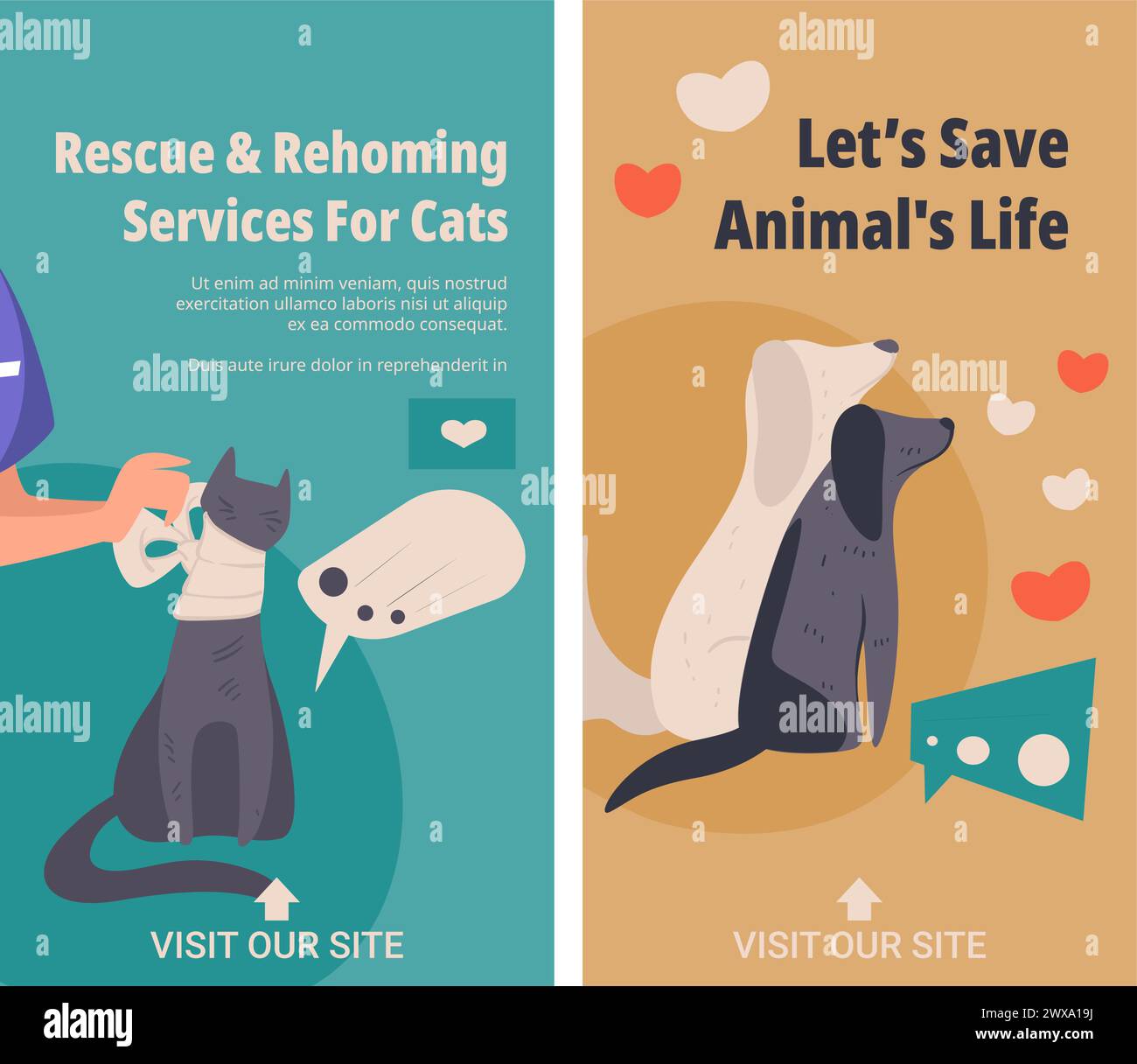 Rehome cat Stock Vector Images - Alamy