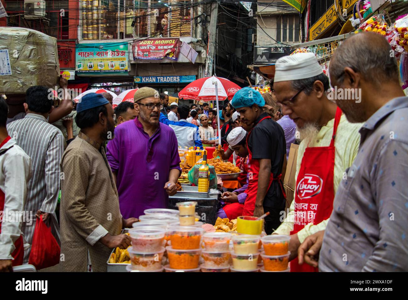 Chak Iftar Bazar, nestled in Dhaka's old town, buzzes with energy during Ramadan. This image was ...