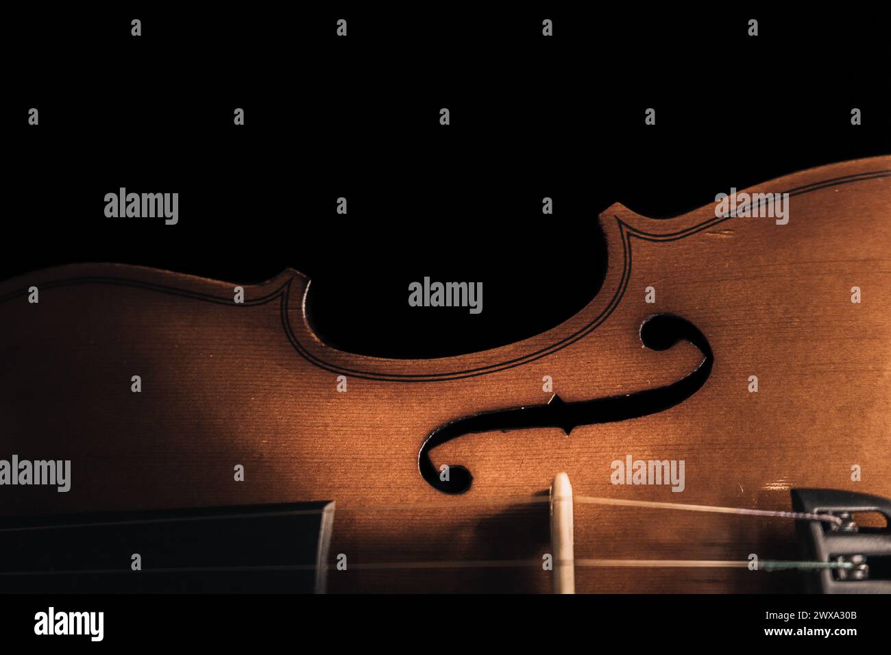 Half violin view and top dark Stock Photo - Alamy