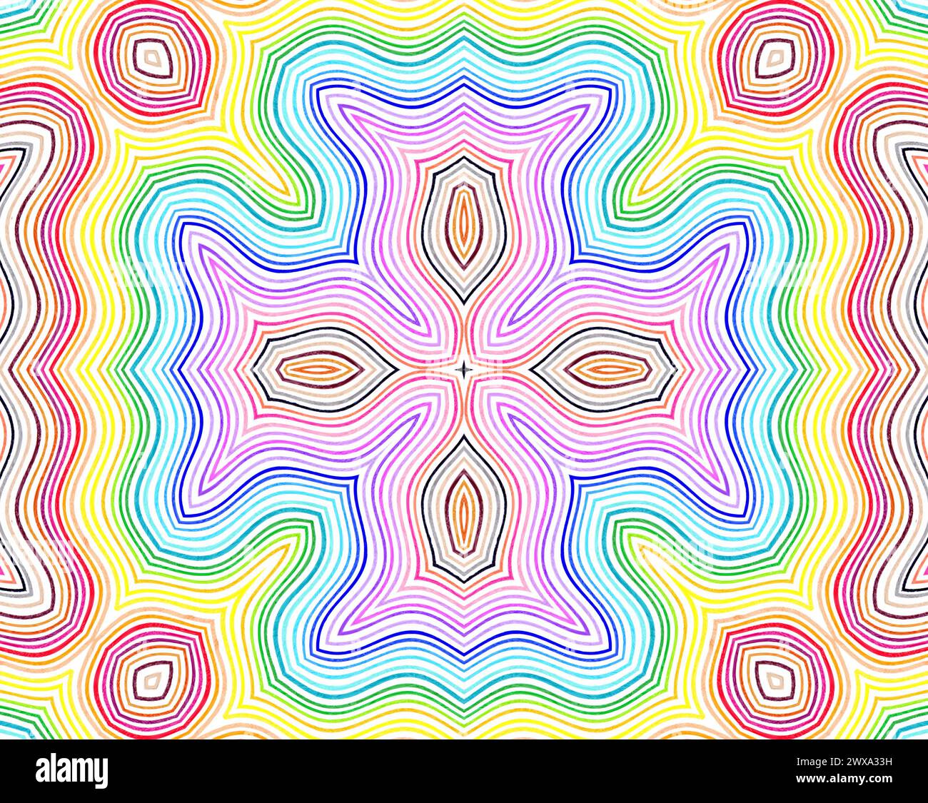 Abstract background with bright color wavy lines Stock Photo - Alamy