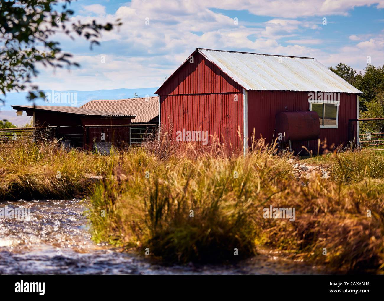 Sunny barn exterior hi-res stock photography and images - Alamy
