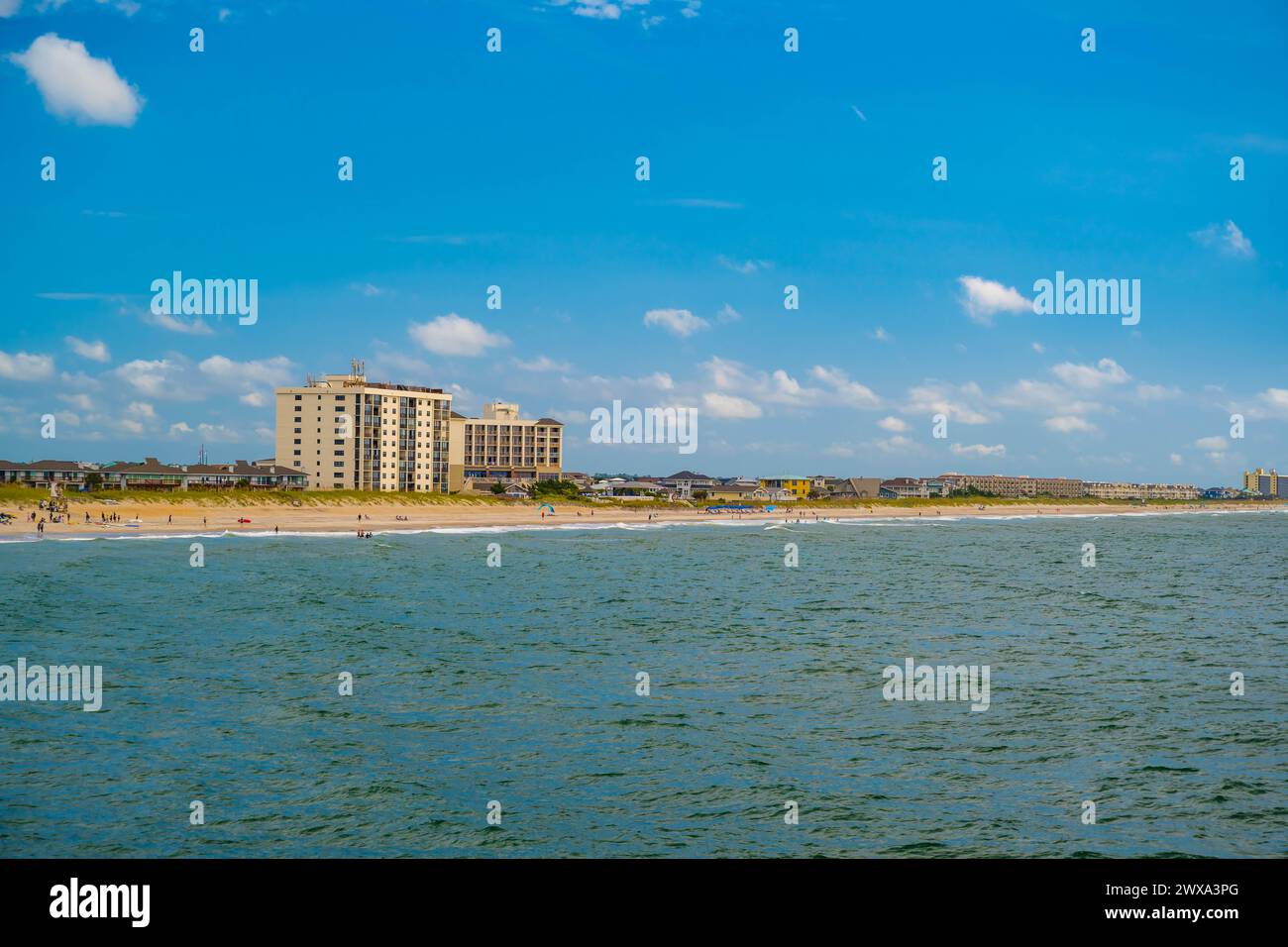 An overlooking view in North Carolina, Wilmington Beach Stock Photo - Alamy